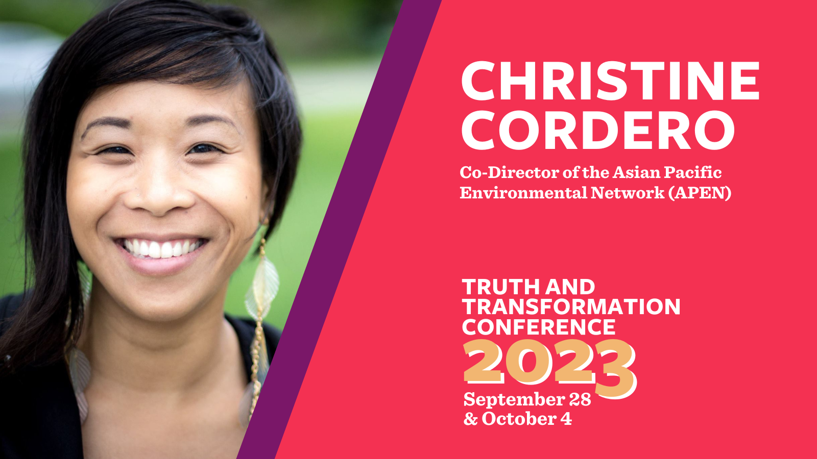 Truth and Transformation 2023: Lunch Keynote by Christine Cordero – Ash ...