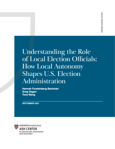 Understanding the Role of Local Election Officials: How Local Autonomy ...