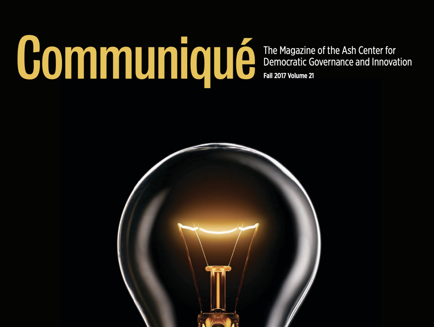 Communiqué Magazine – Ash Center