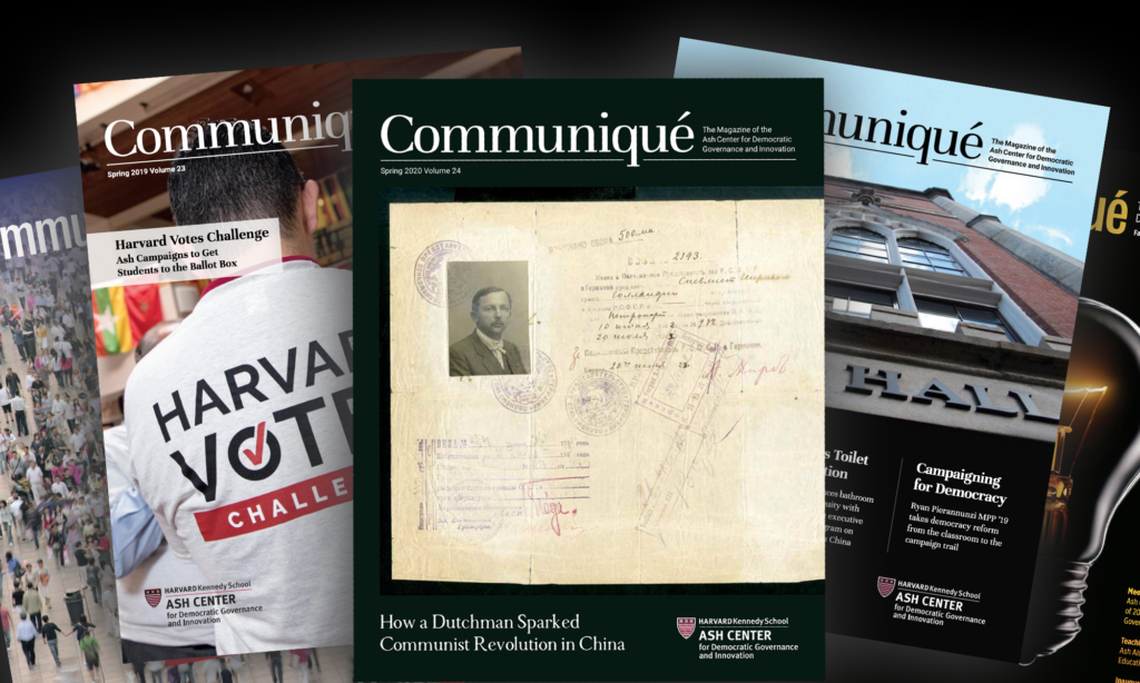 Fall 2020 Communiqué Magazine – Ash Center