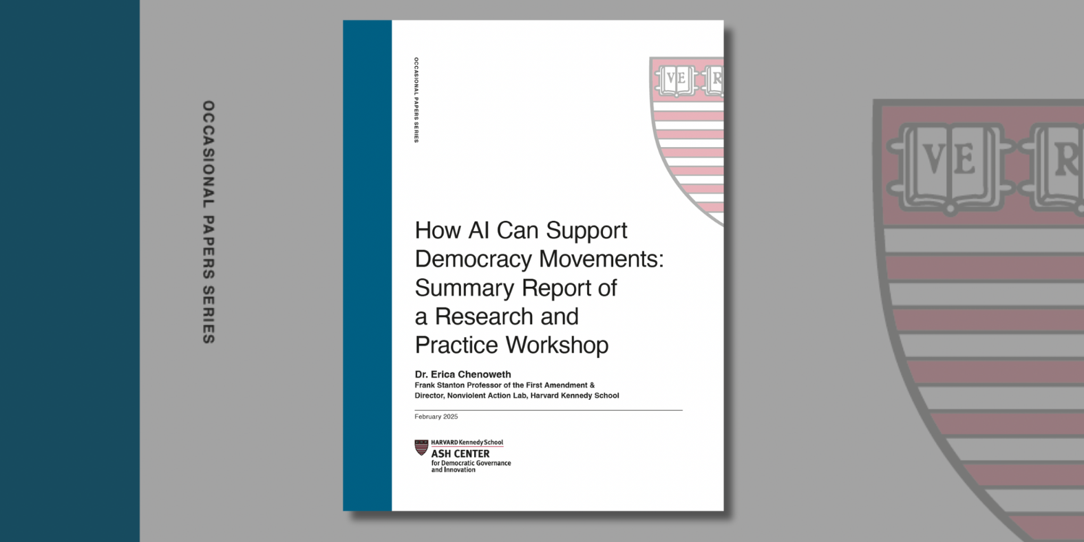 How AI Can Support Democracy Movements: Summary Report of a Research and Practice Workshop – Ash ...